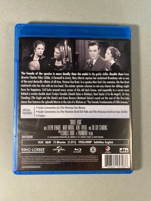 DOUBLE DOOR KINO Lorber Studio Classics Blu-ray Disc Evelyn Venable ...