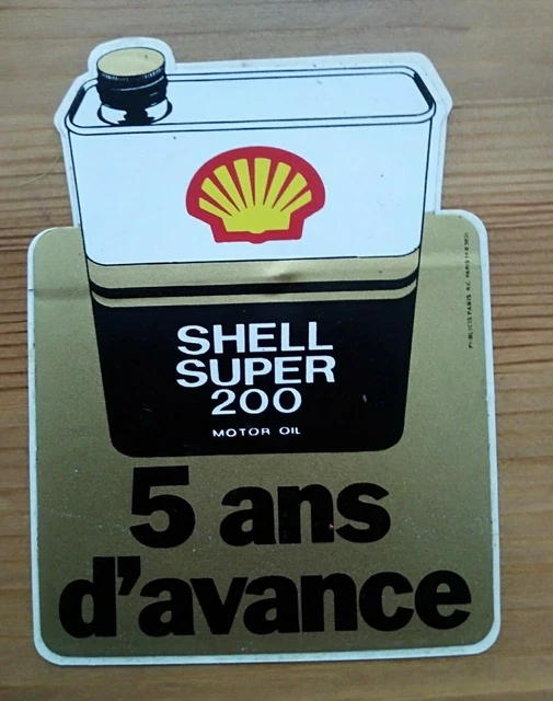 AUTOCOLLANT STICKER VINTAGE huile SHELL SUPER 200 EUR 2,50 - PicClick FR