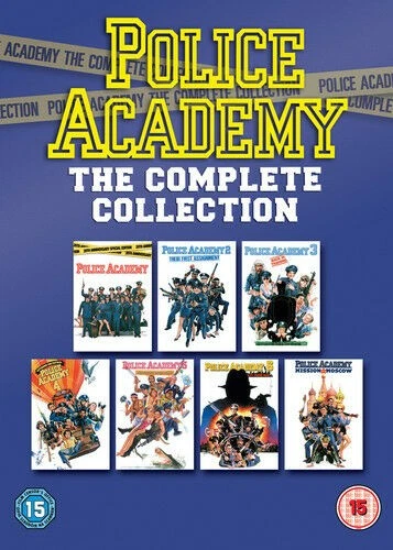 POLICE ACADEMY THE Complete Collection (2009) Steve Gutten Region 2 DVD ...