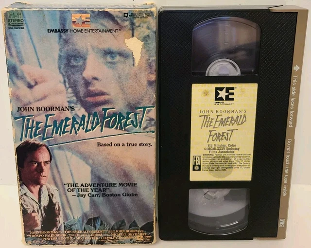 EMBASSY THE EMERALD Forest VHS Action Adventure Embassy Powers Boothe ...