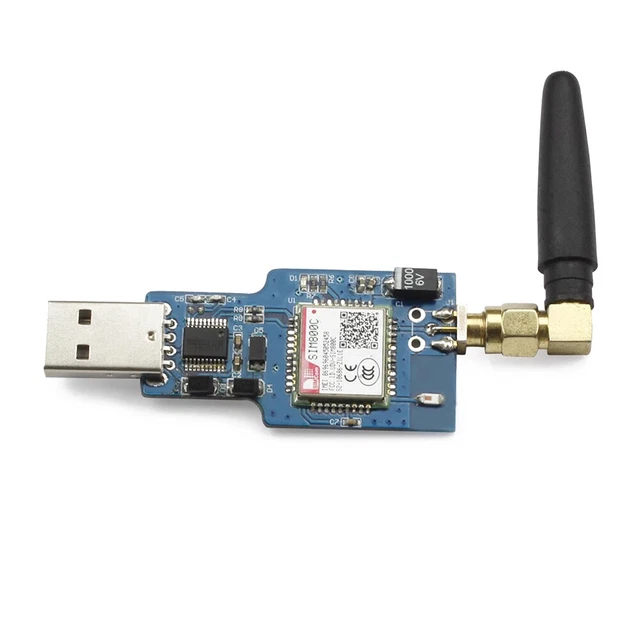 USB TO GSM Module GSM GPRS SIM800 SIM800C Module CH340T Chip for SMS ...