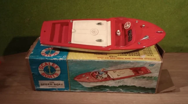 VINTAGE TRIANG 4158 Speed Boat Electric 1950s/60s Boxed Untested ...