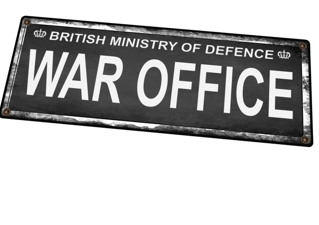 VINTAGE WAR OFFICE Sign Sign WW2 Reproduction Metal Sign Post War ...