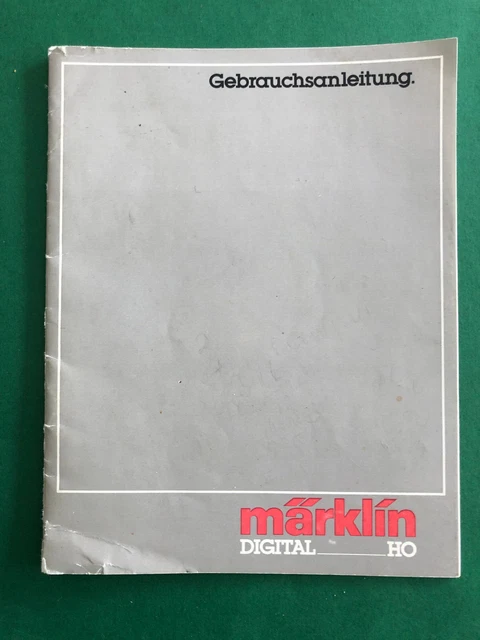 MÄRKLIN DIGITAL H0 umfassende Anleitung zur Steuerung des Zugbetriebs ... EUR 9,95 - PicClick DE
