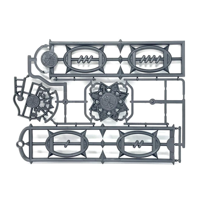 (BS36) RANGE RULER / Scatter / Throw In Templates Blood Bowl Warhammer ...