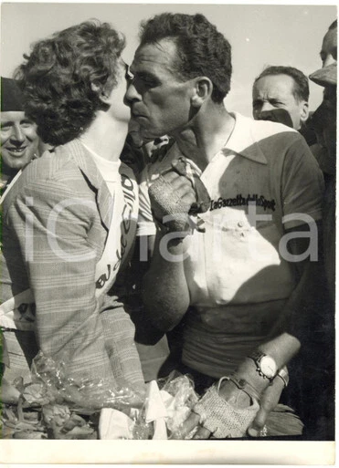 1954 GIRO D'ITALIA Rik VAN STEENBERG vincitore tappa Riva del Garda ...
