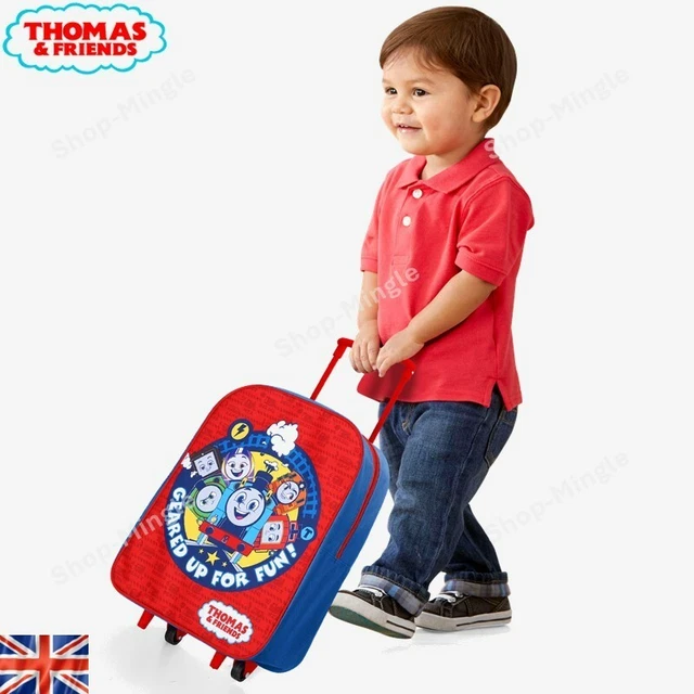 THOMAS & FRIENDS Kids Folding Trolley Hand Luggage Cabin Bag School ...