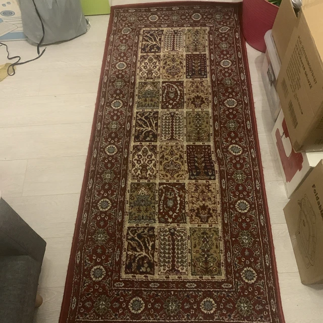 IKEA VALBY RUTA 80 x 180 cm Traditional Style Red Rug Runner Mat VGC £ ...