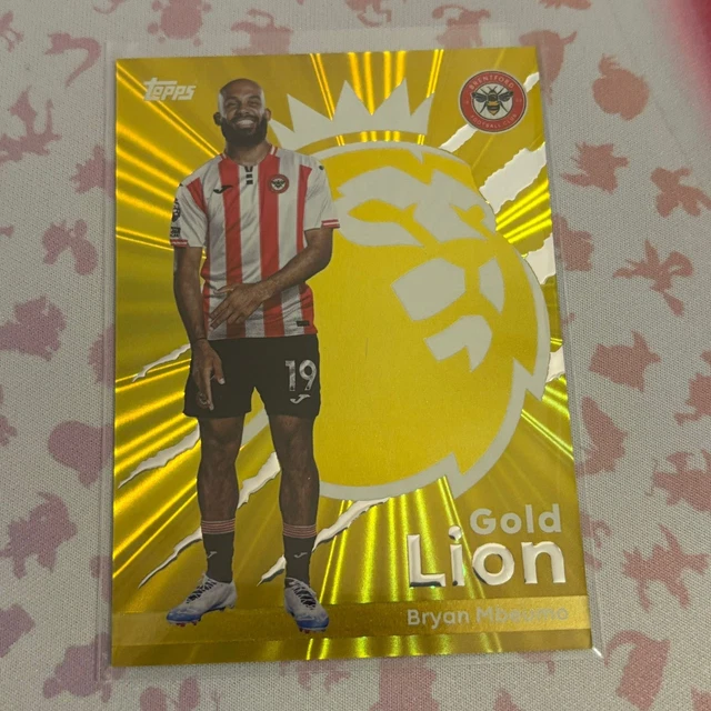 TOPPS PREMIER LEAGUE 2026 Gold Lion Bryan Mbeumo / Pack Fresh £7.99 ...