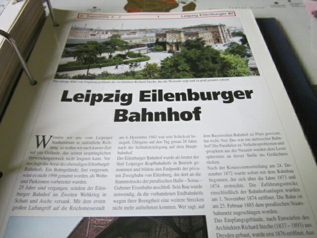 BAHNHOF UND GLEISPLAN Leipzig Eilenburger Bahnhof 4S Sachsen EUR 5,57 ...