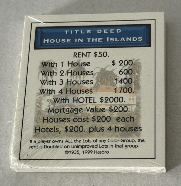 MONOPOLY 2000 MILLENNIUM Edition Replacement Title Deed Cards £10.48 ...