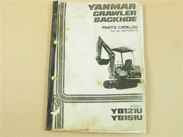 YANMAR YB121U YB151U Crawler Backhoe Parts Catalog Ersatzteilliste in ...