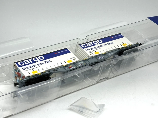 ROCO 77341 CONTAINERTRAGEWAGEN cargo SBB CFF VI H0 OVP HF 455 EUR 59,99 ...