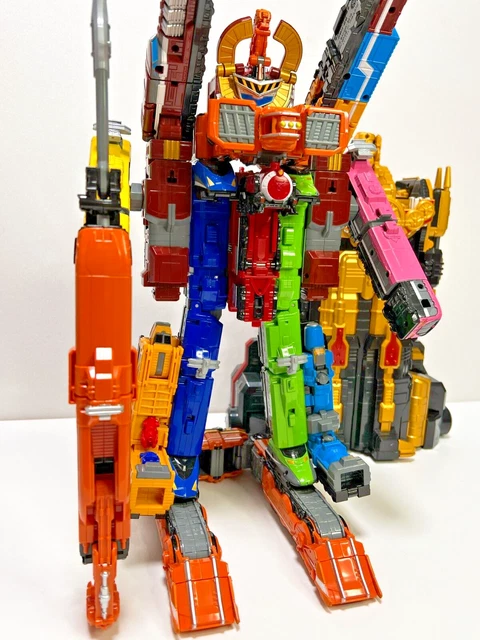 POWER RANGERS RESSHA Sentai ToQger DX All Megazord Complete Set FedEx F ...
