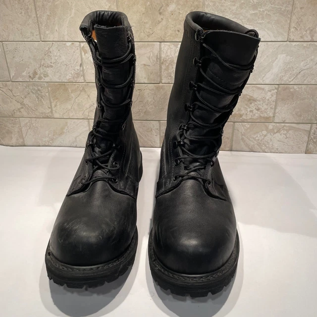 ROCKY MENS 13.5R Insulated Leather Combat Military Boots Black Lace Up ...