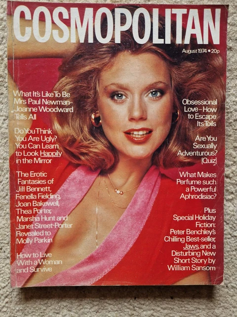 COSMOPOLITAN AUGUST 1974 Vintage Magazine inc Mrs Paul Newman - Joanna ...