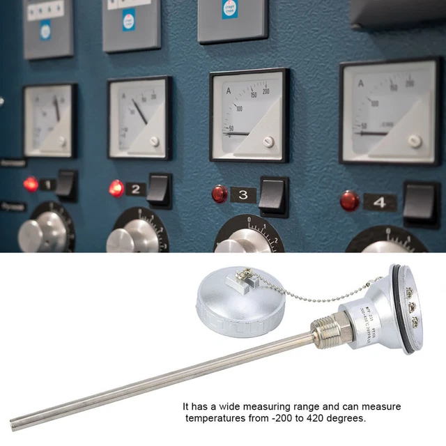 RTD PT100 TEMPERATURE Sensor Probe 1/2" NPT Thread Thermocouple ...