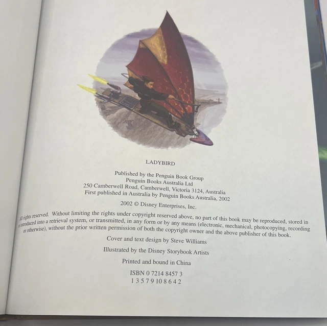 DISNEY'S TREASURE PLANET Children's Reading Story Book Hard Cover ...