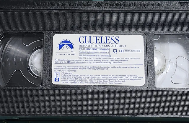 CLUELESS VHS $15.00 - PicClick
