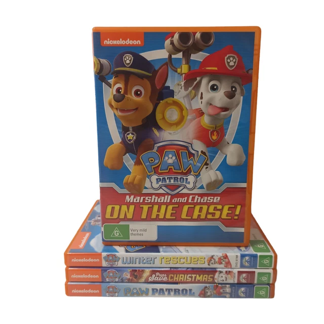 NIKELODEON PAW PATROL DVD (4) Bundle Lot Children Kids Family Animation ...