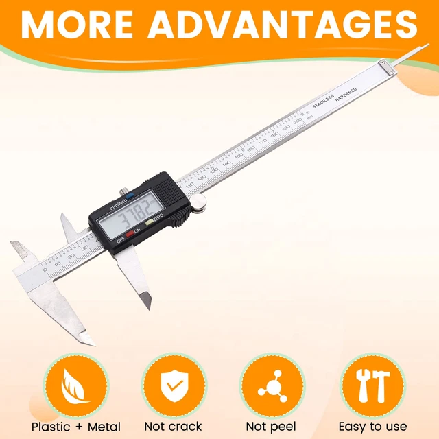 200MM ELECTRONIC DIGITAL Caliper Dial Vernier Caliper Micrometer ...