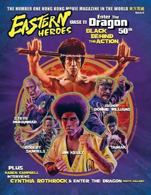 HÉROS DE L'EST Bruce Lee 50e anniversaire noir derrière l'action par Ricky Baker EUR 33,27 ...