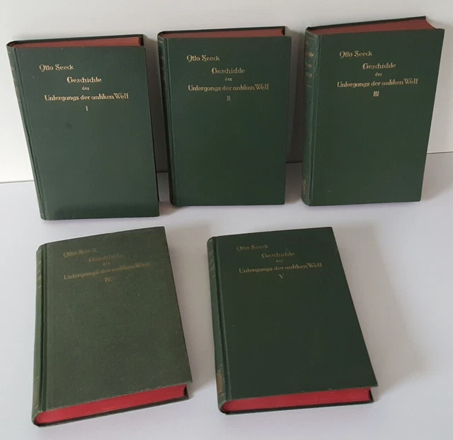 GESCHICHTE DES UNTERGANGS der antiken Welt. Band 1 bis 5, Otto Seeck ...