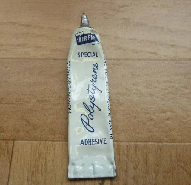 VINTAGE AIRFIX POLYSTYRENE MODEL GLUE / ADHESIVE TUBE FROM 1960's for ...