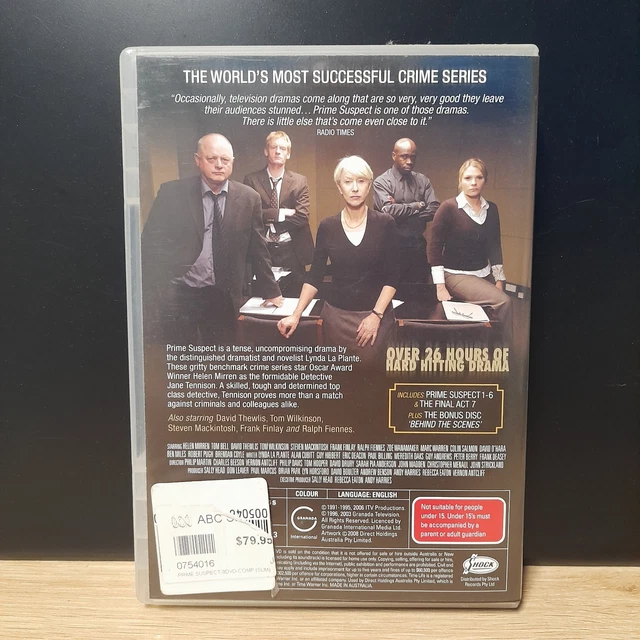 PRIME SUSPECT THE Complete Collection 9 Disc Edition Rated MA 15+ PAL ...