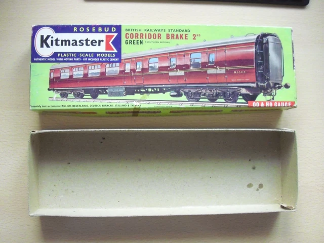 ROSEBUD KITMASTER BR Standard Corridor Brake 2nd Green No 15 fully made ...