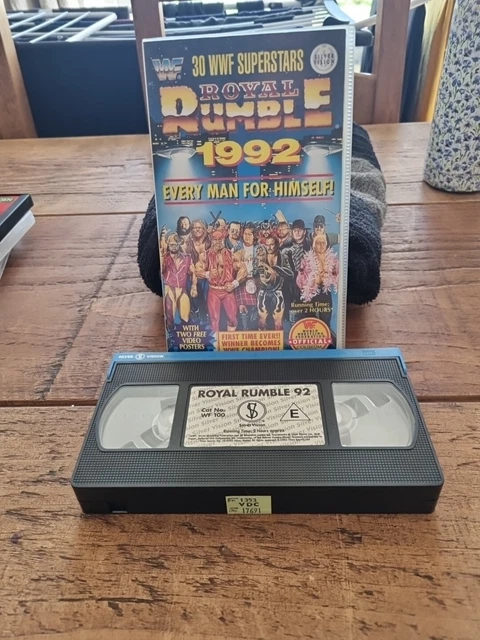 WWF WWE ROYAL Rumble 92 Vhs With Poster Rare £19.99 - PicClick UK