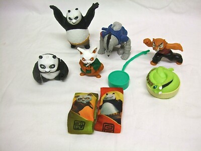MCDONALDS HAPPY MEAL Kung Fu Panda x 6 + 2 x Kellogs Wrist Bands £10.50 ...