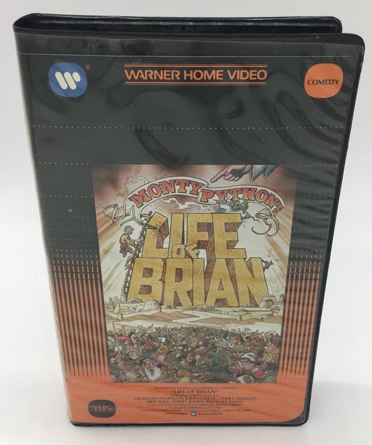 VINTAGE MONTY PYTHON Life of Brian VHS 1979 Clamshell Warner Home Video ...