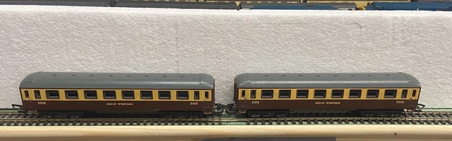 LIMA HO GAUGE pair Of GWR coaches, running number 5016. Run Well ...