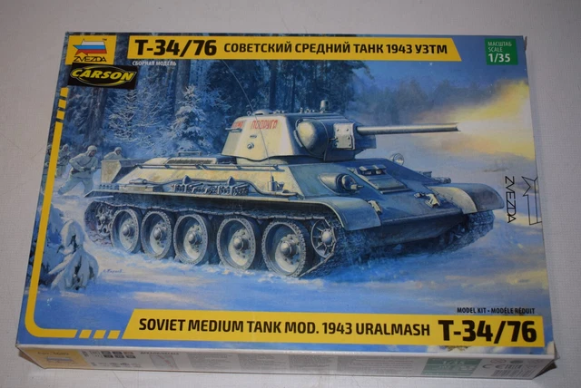 ZVEZDA 3689 T-34/76 Soviet Medium Tank mod.1943 Uralmash 1:35 NEU mit OVP EUR 27,95 - PicClick DE