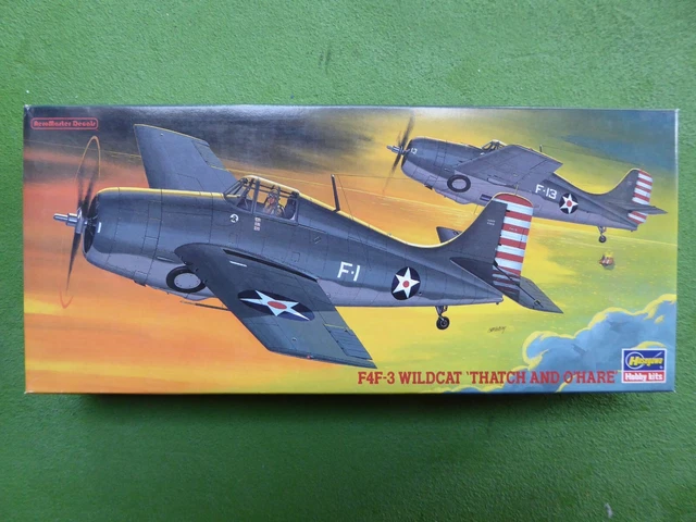 GRUMMAN F4F3 WILDCAT Thatch and O'Hare 1:72 Hasegawa - not built, part ...