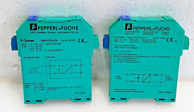 PEPPERL+FUCHS KFDO-CS-EX1.54 SMART Fire Detector Isolator Lot Of 2 £241 ...