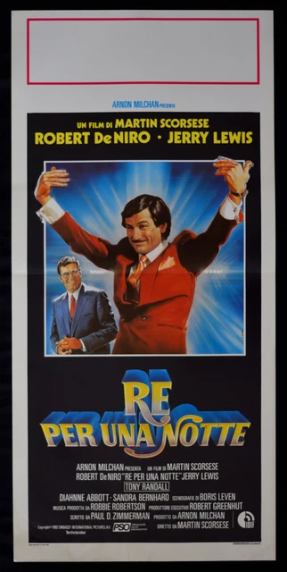 LOCANDINA RE PER UNA NOTTE robert de niro jerry lewis martin scorsese ...