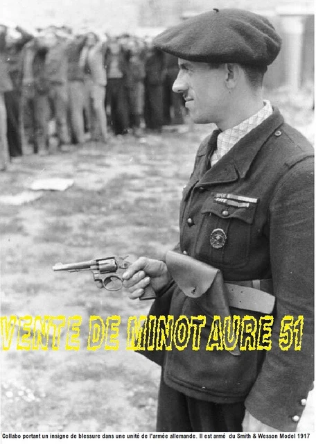 COLLABO AVEC INSIGNE de blessure allemande & Smith& Wesson M1917 en ...