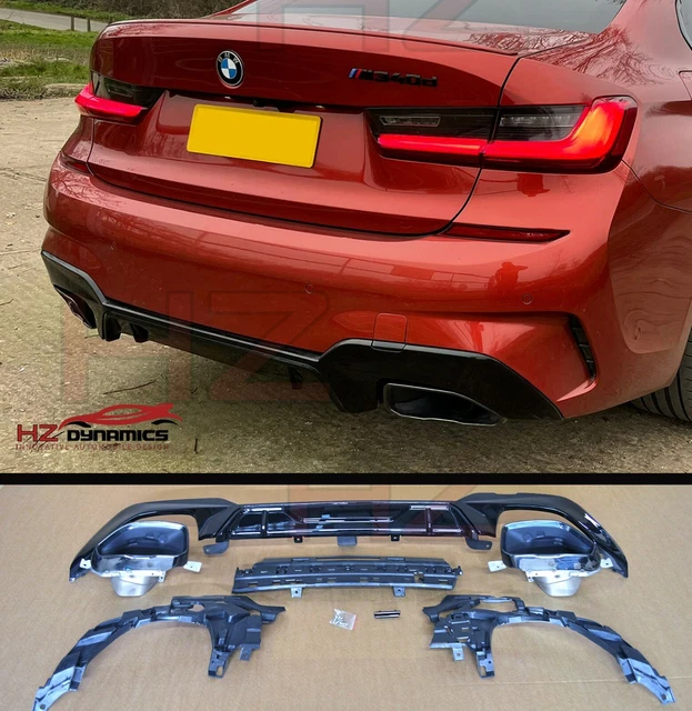 GLOSS BLACK M340I Look Rear Diffuser For Bmw 3 Series G20 G21 2019 2021 ...