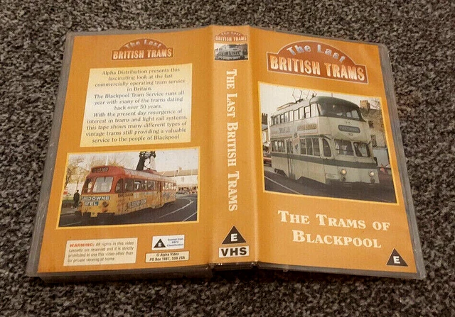 THE LAST BRITISH Trains The Trams Of Blackpool Trains Railway Pal Vhs ...