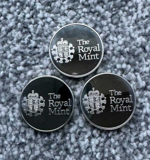 SET OF THREE Royal Mint 50p Sports Completer Medallion Coins Mint bunc ...