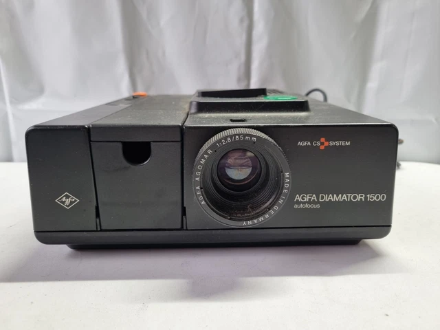 AGFA DIAMATOR 1500 Autofocus Slide Projector Cs System Great Condition ...