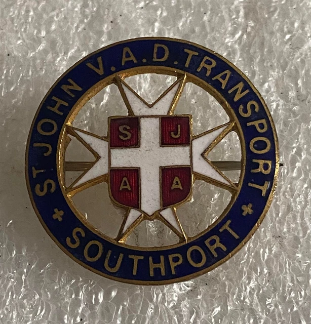 WW1 RARE ST John Vad Voluntary Aid Detachment Transport Stockport ...