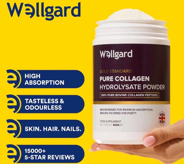 COLLAGEN POWDER, GOLD Standard Bovine Collagen Peptides Powder by Wellgard. £17.06 - PicClick UK