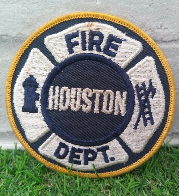 VINTAGE HOUSTON FIRE Department Patch Badge USA £3.99 - PicClick UK