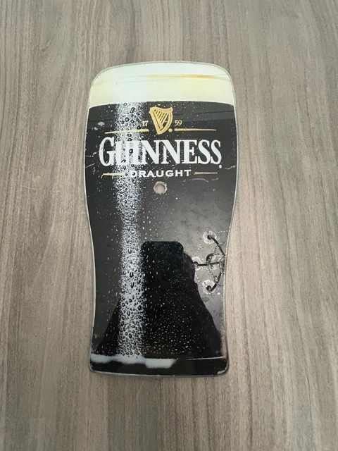 VINTAGE GUINNESS GLASS Sign Bar Man Cave £19.63 - PicClick UK