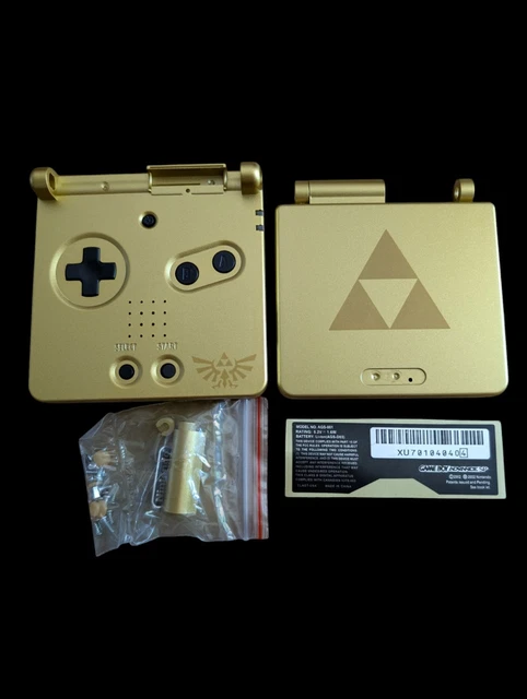 *NINTENDO ZELDA TRIFORCE Shell Game Boy Advance SP Replacement Housing ...