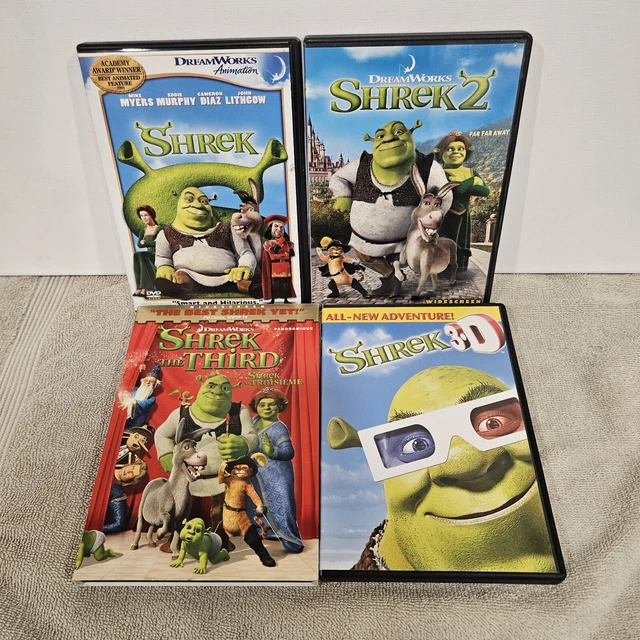 SHREK 1 &2 &3 + Shrek 3-D (DVD) Movies $9.99 - PicClick CA