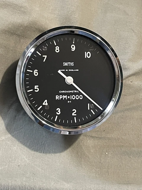 SMITHS CHRONOMETRIC REV Counter Tachometer Triumph Bonneville Trophy ...